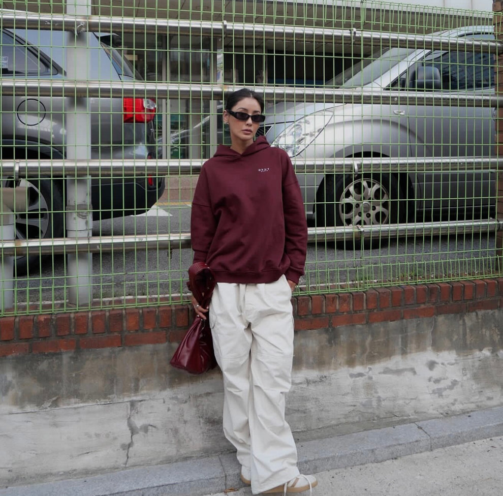 Oyut Oversized Hoodie VOL 001 (Burgundy) – OyutBasic